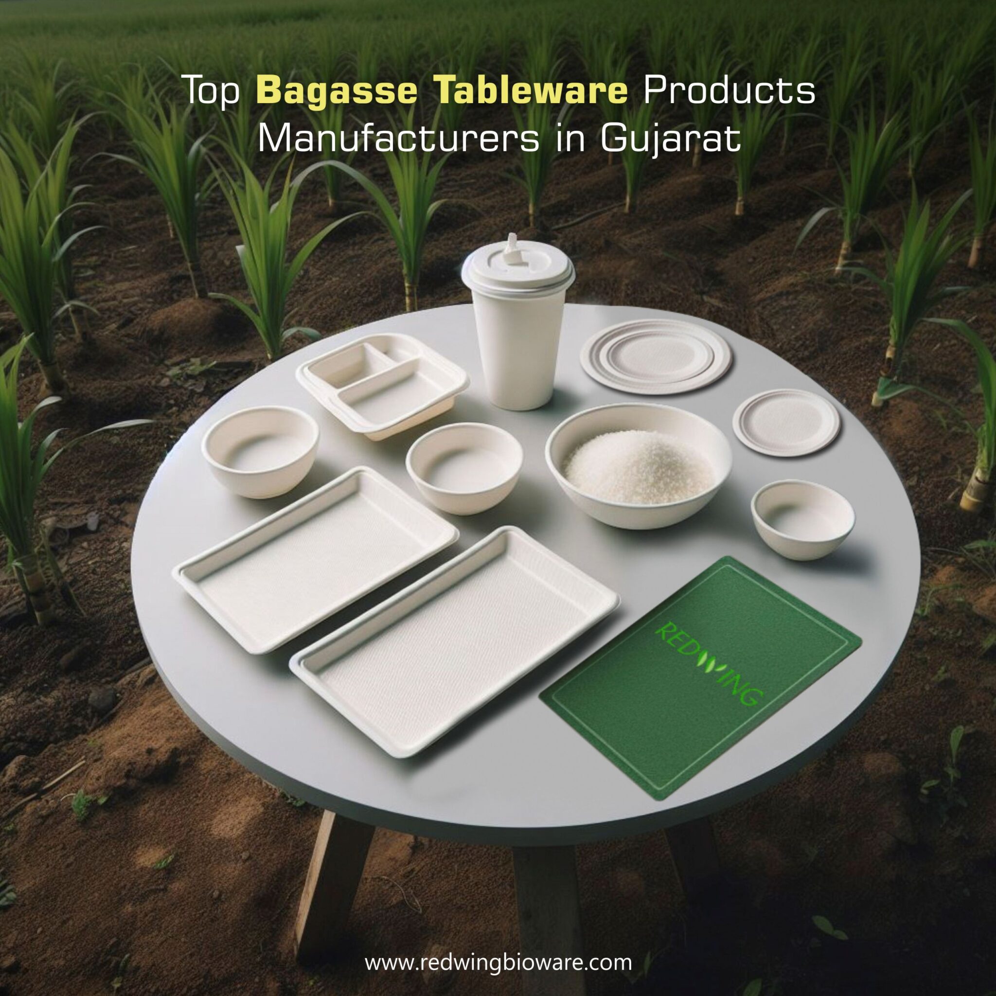 Top Bagasse Tableware Products Manufacturers in Gujarat - Redwing Bioware